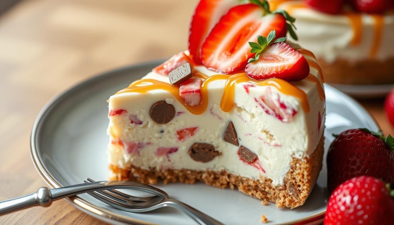 Best Snickers White Chocolate Strawberry Cheesecake Recipe