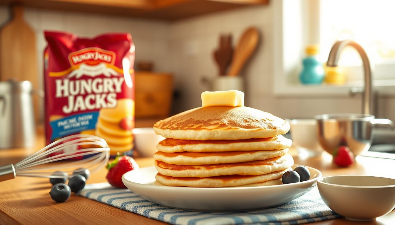Fluffy Pancakes with Hungry Jack Pancake Mix – So Easy