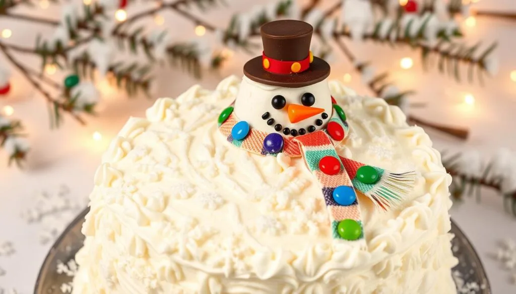 How to Make a Fun Snowman Cake for Your Christmas Party