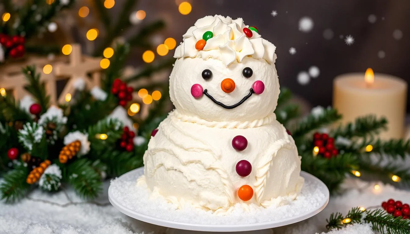 How to Make a Fun Snowman Cake for Your Christmas Party